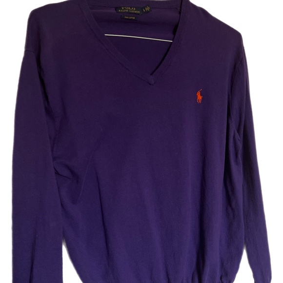 Polo Ralph Lauren | Sweaters | Polo Ralph Lauren Mens Sweater Purple ...
